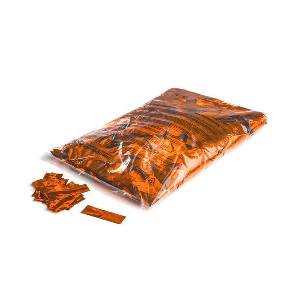 Orange Metallic Confetti Rectangles 17x55mm 1KG | King Confetti