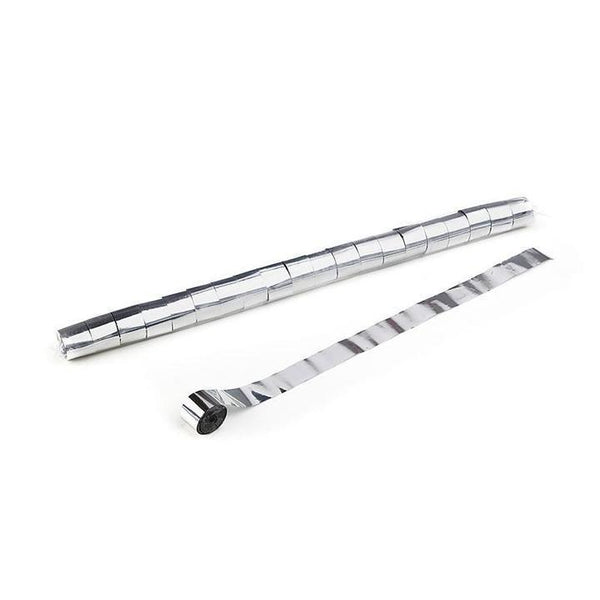 Metallic Streamers 10m x 2.5cm - Silver – King Confetti